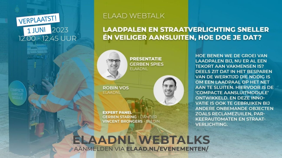 ElaadNL: Webtalk #53 Laadpalen en straatverlichting sneller én veiliger ...
